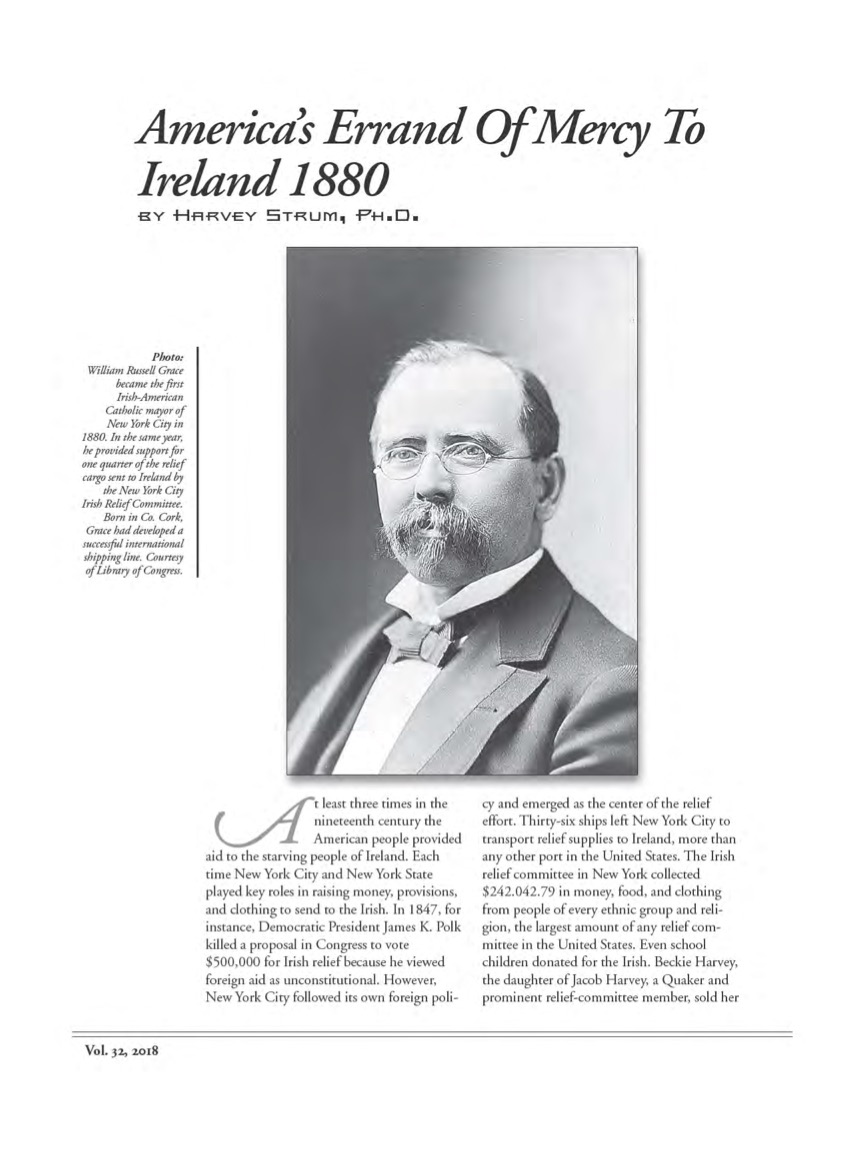 America’s Errand of Mercy to Ireland 1880 by Harvey Strum - Article ...